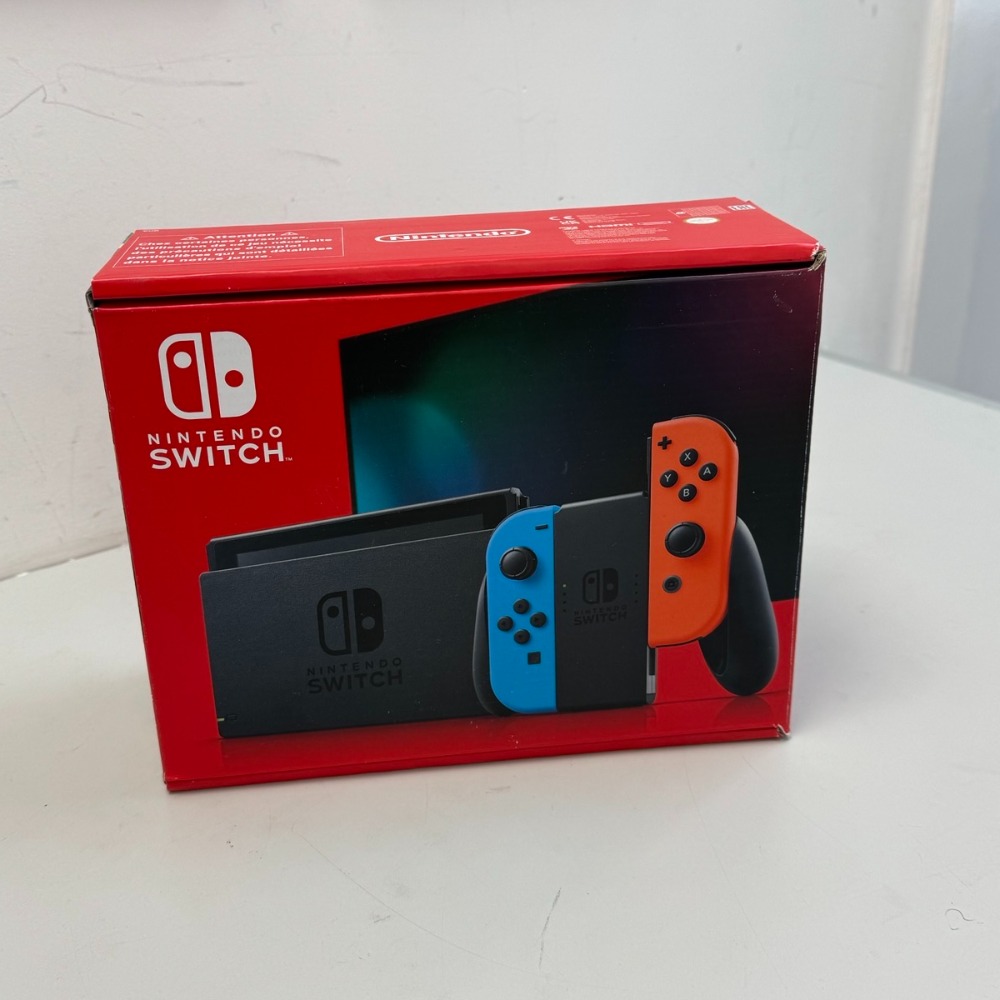 Pre-owned Nintendo Switch 32GB Handheld System V2 Console Neon Red/Blue ...